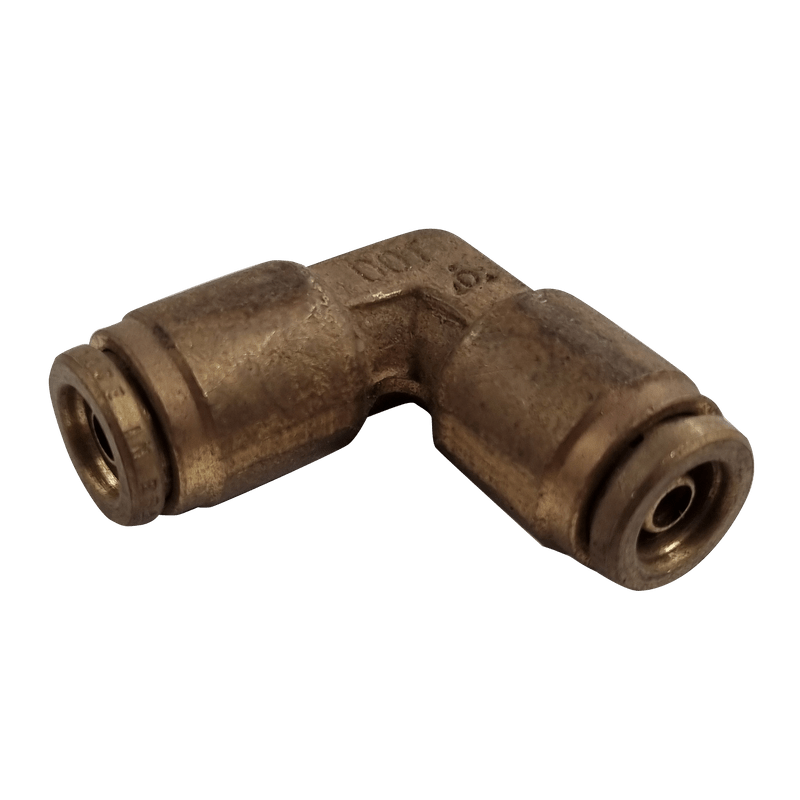 6mm Hose x 6mm Hose - Elbow 90 Degree - Brass Push Fit Brake - NFP1076M ...