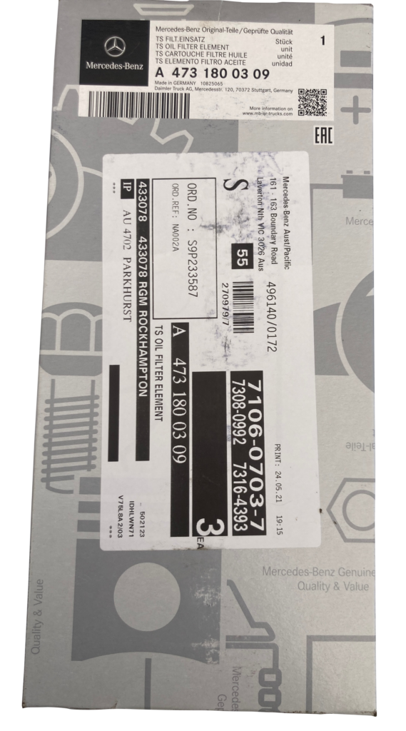 Oil Filter Mercedes - A4731800309 - All Time Diesel