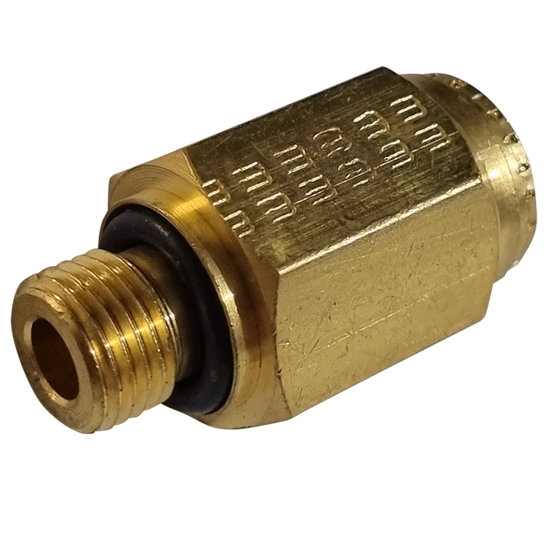 10mm HOSE x M10 METRIC MALE - STRAIGHT MALE CONNECTOR - BRASS PUSH FIT ...