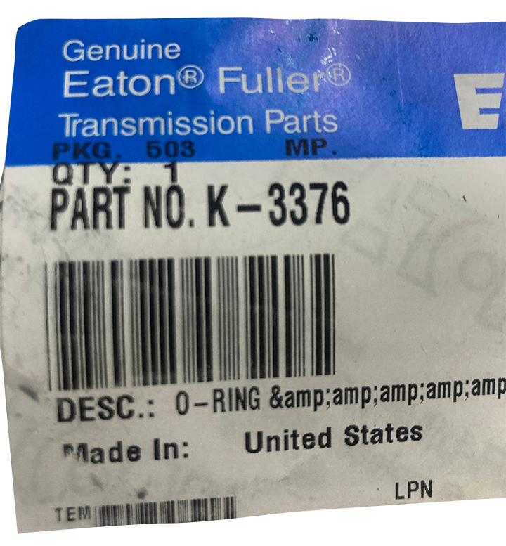 O-ring and shroud - K3376 - All Time Diesel